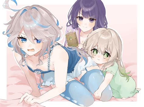 Raiden Shogun Furina And Nahida Genshin Impact Drawn By Manaitanoueno Danbooru