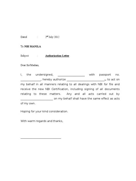 39 Authorization Letter Sample Philippines Letter Of Confession
