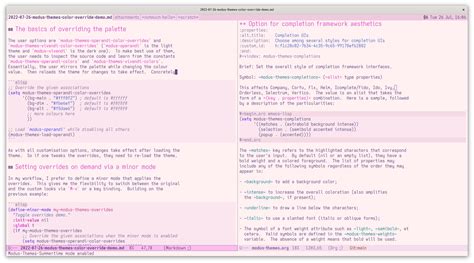 Emacs The Modus Themes “summertime” Re Spin Protesilaos Stavrou