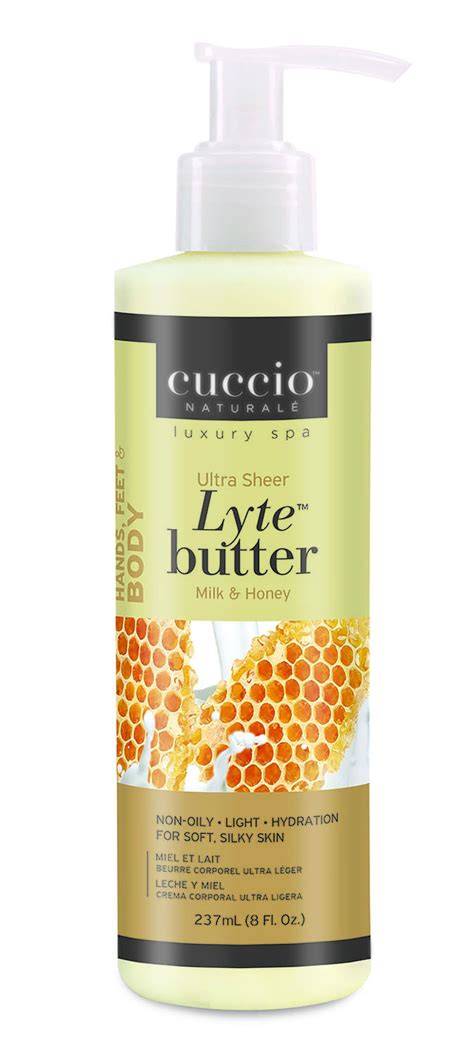 Гүн чийгшүүлэх биеийн тос Сүү Зөгийн балтай Cuccio Ultra Sheer Body Butter 237ml