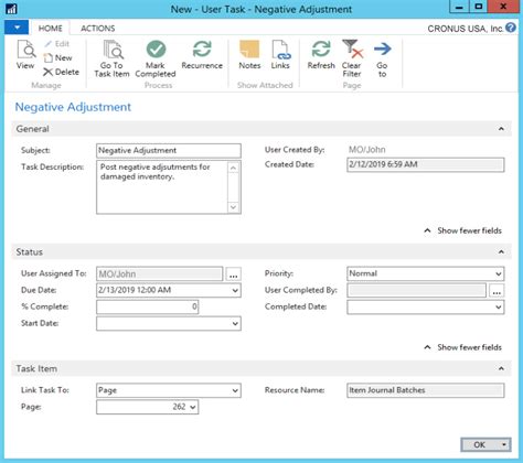 How To Use The User Task Feature In Microsoft Dynamics NAV