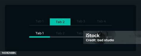 Tab Bar Menu Ui Elements Kit Stock Illustration Download Image Now Computer Mouse Graphical