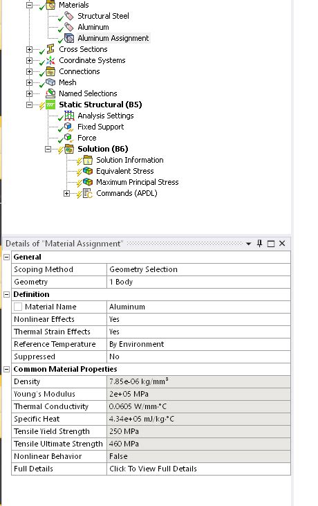 Assigning Material Properties In Ansys Two Ways Fea Tips