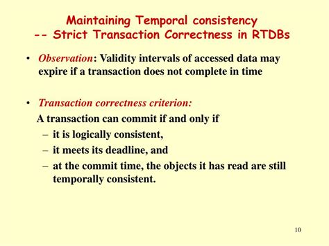 Ppt Maintaining Logical And Temporal Consistency In Rt Embedded Database Systems Powerpoint