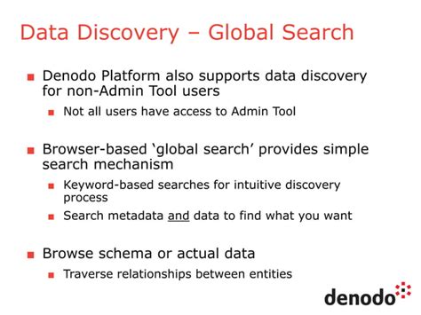 denodo data virtualization platform architecture data discovery and