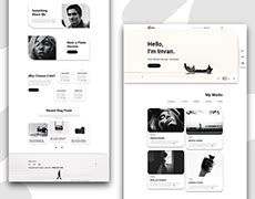 Minimal Web UI Design Practice Behance