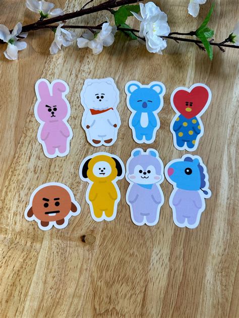 Bts Bt21 Sticker Etsy