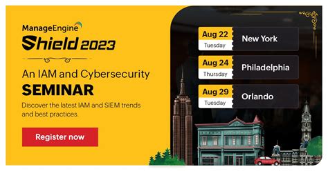 Manageengine Siem On Linkedin Manageengineshield2023 Cybersecurity Iam Seminars Newyork