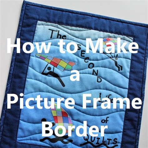 How To Make A Picture Frame Border