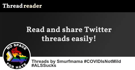 Smurfmama Covidisnotmild Alssuckss Threads Thread Reader App