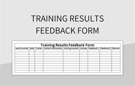 Feedback Template Excel