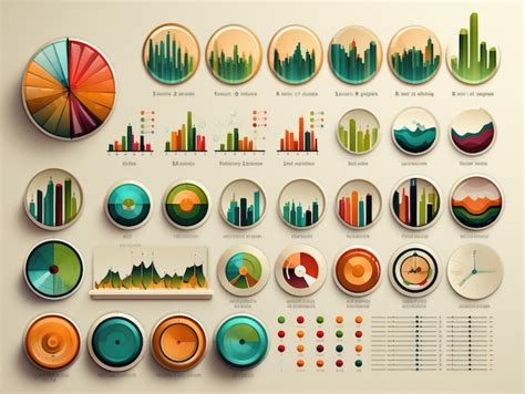 premium photo color data chart combination