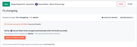 Merge When Build Succeeds · Workflow · Help · Gitlab