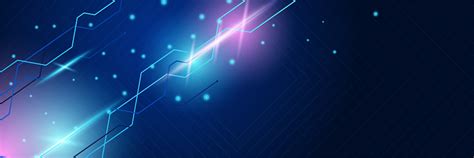 추상 네온 스타일 블루 와이드 배너 디자인 배경 짙은 파란색 기술 기하학적 배경을 가진 추상적인 3d 배너 디자인 벡터 일러스트레이션 0명에 대한 스톡 벡터 아트 및 기타