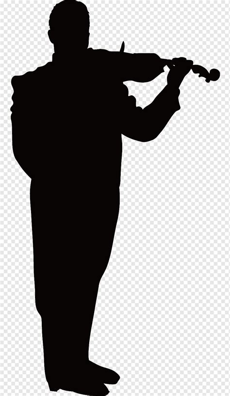 실루엣 바이올린 악기 바이올린 연주 각도 마이크로폰 단색화 Png Pngwing