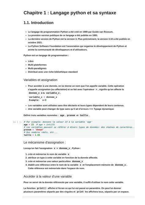 Solution Chapitre1 Langage Python Et Sa Syntaxe Studypool