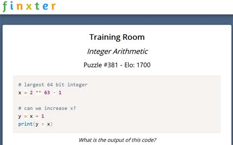 Finxters Daily Python Puzzle Testing Integer Boundaries Rpython