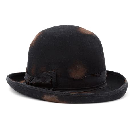 Triangles Hatトライアングルズハット Wool Burned Bowler Hat Black Anre R Salon