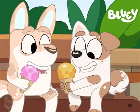 Max and Asher - Icecream time! (Bluey Style) — Weasyl