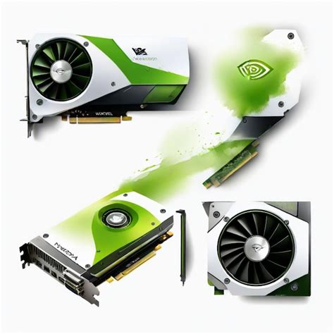 Nvidia Vector Set White Background Isolated A High Quality Premium Ai Generated Vector