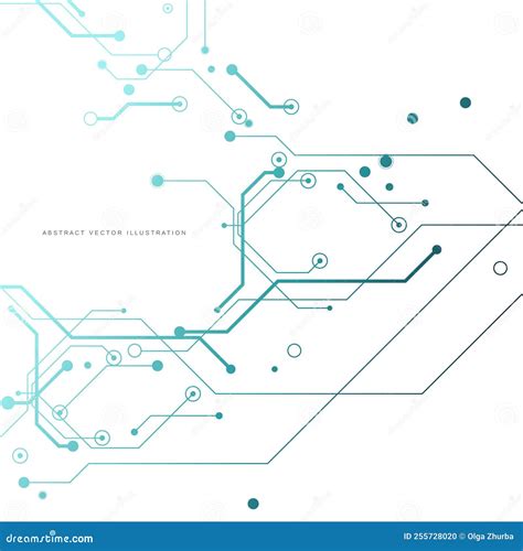 Circuit Board Futuristic Technological Processes Digital Technology Background Stock