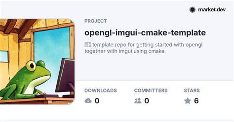 opengl imgui cmake template ecosystem directory market dev