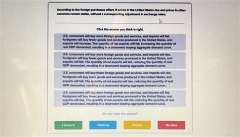 Solved According To The Foreign Purchases Effect I Prices