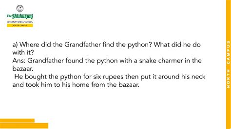 Grandfather And The Python Class Viii Suyash Jalan Page 11 Flip Pdf Online Pubhtml5