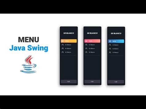 Menu Java Swing Netbeans YouTube