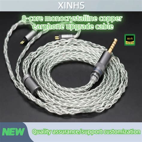 Xinhs 20 8 Core Silver Plated Copper Hifi Earphone Upgrade Cable Lazada Ph