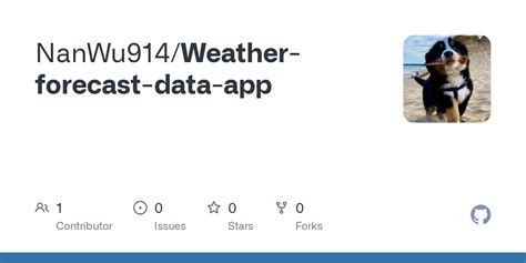 Github Nanwu Weather Forecast Data App