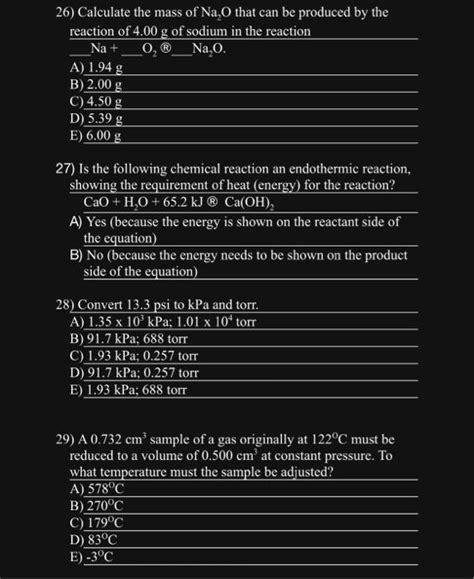 Solved Calculate The Mass Of Na O That Can Be Produced Chegg