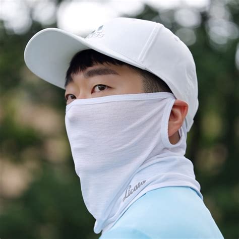 핫딜 2장1세트 리카타 써머핏 여름 스포츠 냉감 마스크 D33304 딜팡 골프용품 전문쇼핑몰