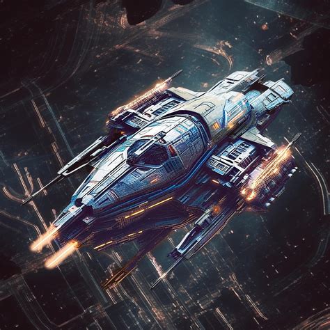 Download Ai Generated Spaceship Science Fiction Royalty Free Stock Illustration Image Pixabay