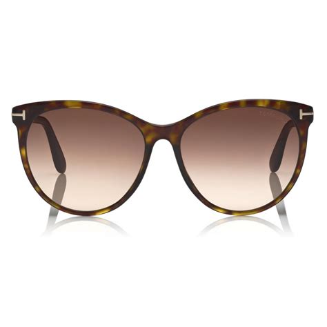 Tom Ford Maxim Sunglasses Cat Eye Sunglasses Dark Havana Ft0787