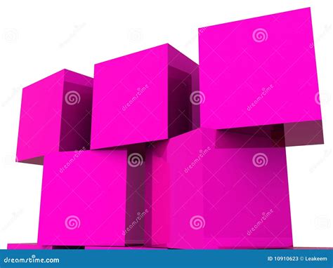 Violet Building Blocks Stock Illustration Illustration Of Build 10910623