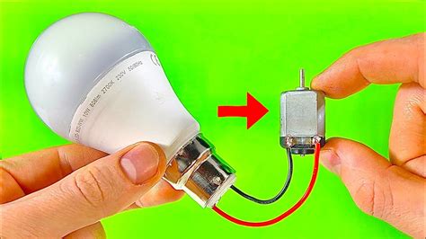 Just Put A Dc Motor In The Led Bulb And You Will Be Amazed Youtube
