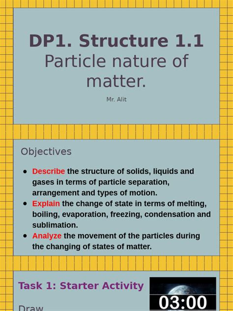 Dp Structure 1 1 Particle Nature Of Matter Pdf