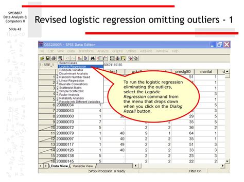 Ppt Logistic Regression Simultaneous Entry Of Variables Powerpoint