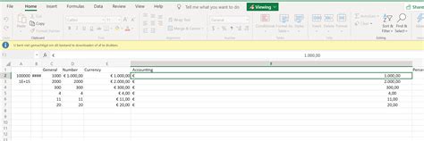 Wopi Cells Displayed Incorrectly With Accounting Number Format