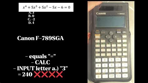 Solving Roots Of The Polynomial Using Calculator Youtube