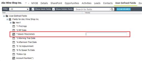 add a value to a user defined field maximizer