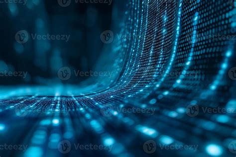 Ai Generated Futuristic Binary Code Background For Tech Concepts And
