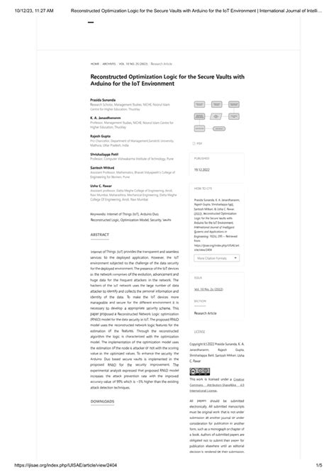 pdf reconstructed optimization logic for the secure vaults with