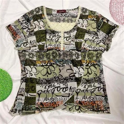 레이스 레이어드 펑크 티셔츠 헬로마켓