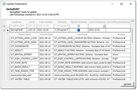Update EQuIS Database
