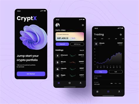 Crypto Wallet Mobile App Community 770 Figma