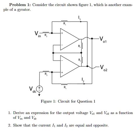 Problem 1 Consider The Circuit Shown Figure 1 Which Is Another Problem 1 Consider The Circuit Shown Figure 1 Which Is Another