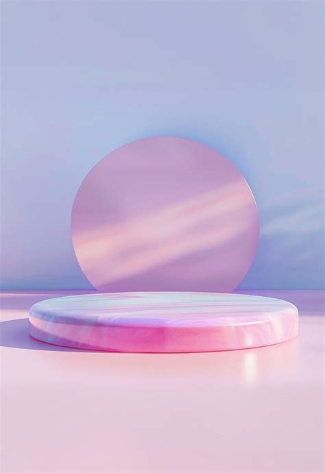 Фон для карточки товара для косметики Круглый подиум Розовый голубой фон Инфографи… Event