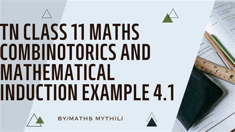 tn class 11 maths combinatorics and mathematical induction example 4 1